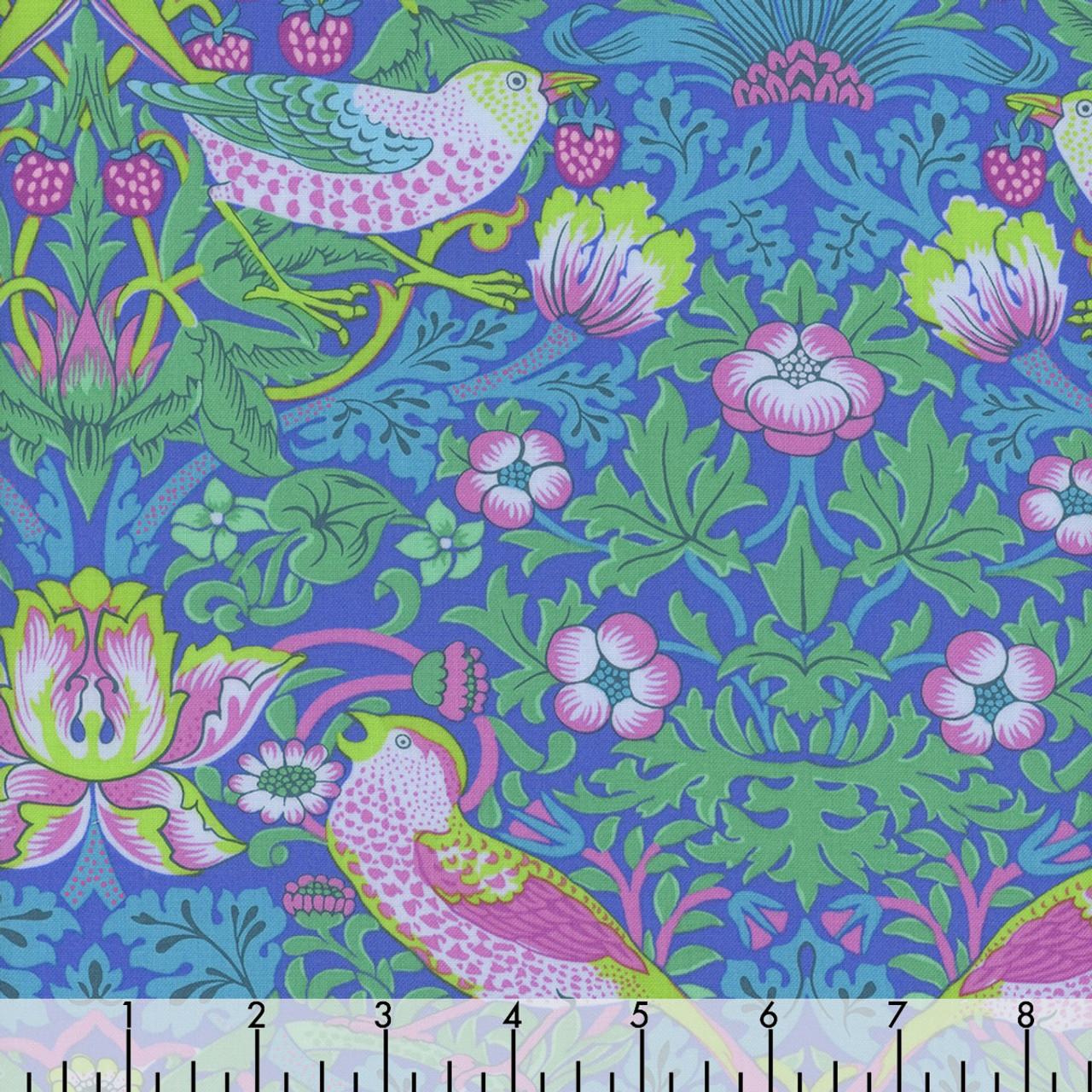 Freespirit Fabrics Kaffe Fassett And Morris And Co Strawberry Thief Blue